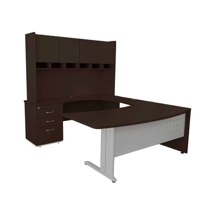 Módulo ejecutivo Bari con lateral izquierdo Wenge :: vivaelmueble